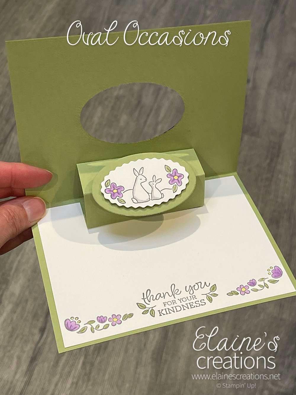 How to Make an Oval Occasions Pop & Flip Card! | Sweet Stampin ...