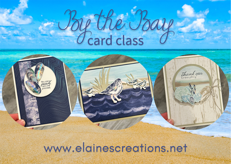 By the Bay Card Tutorial | Sweet Stampin' | Elaine Schader ...