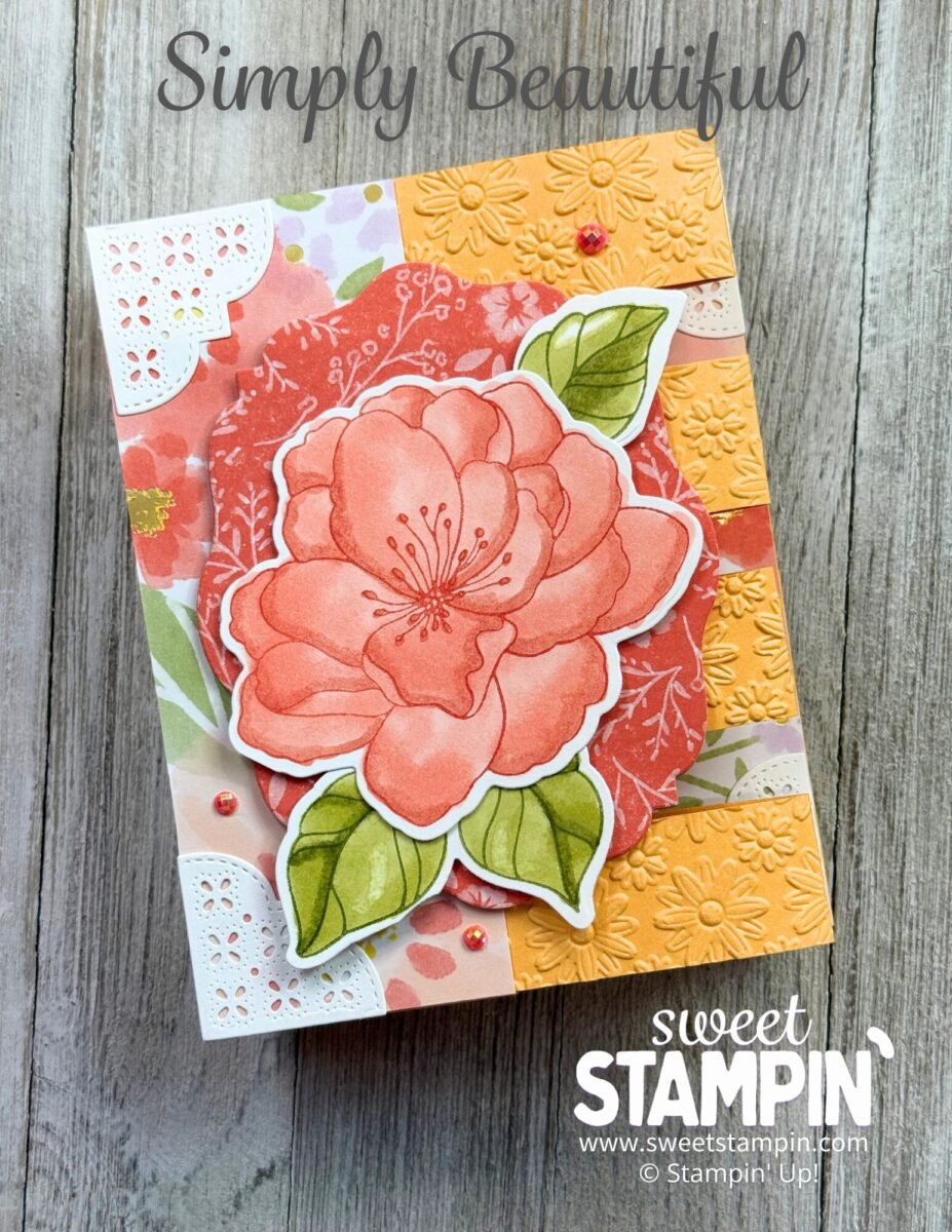 Quad Z-Fold Wow Card! | Sweet Stampin' | Elaine Schader | Independent ...